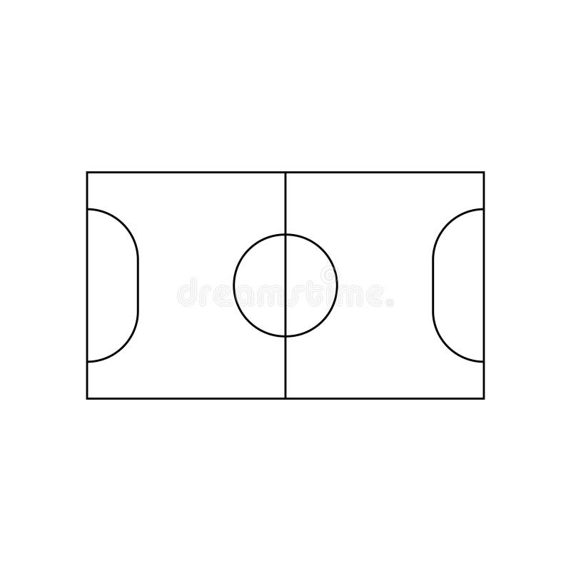 Futsal field icon vector stock illustration. Illustration of ground ...