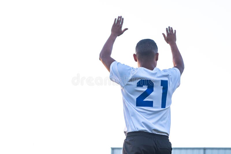 Futsal Player on Throw-in. Soccer Player Doing Throw-in. Concept of ...