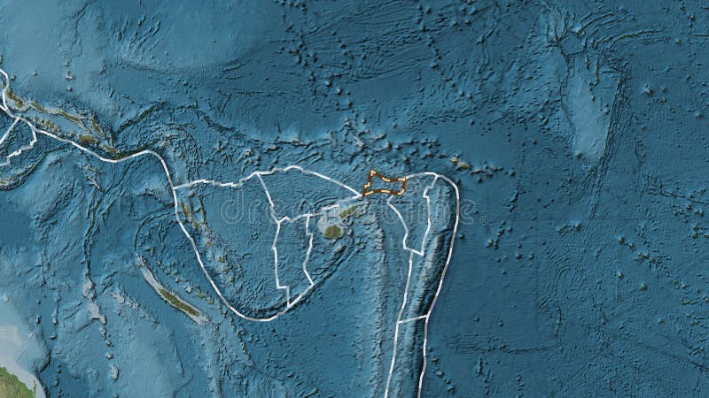 Placă Futuna Distrusă. Fag. Topografic Stock Illustration - Ilustrare ...