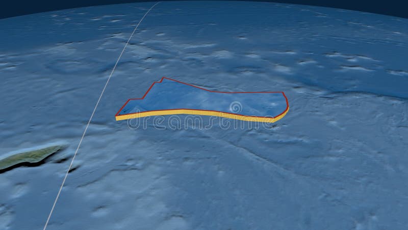 Futuna Plate Extruded - Satellite Stock Illustration - Illustration of ...