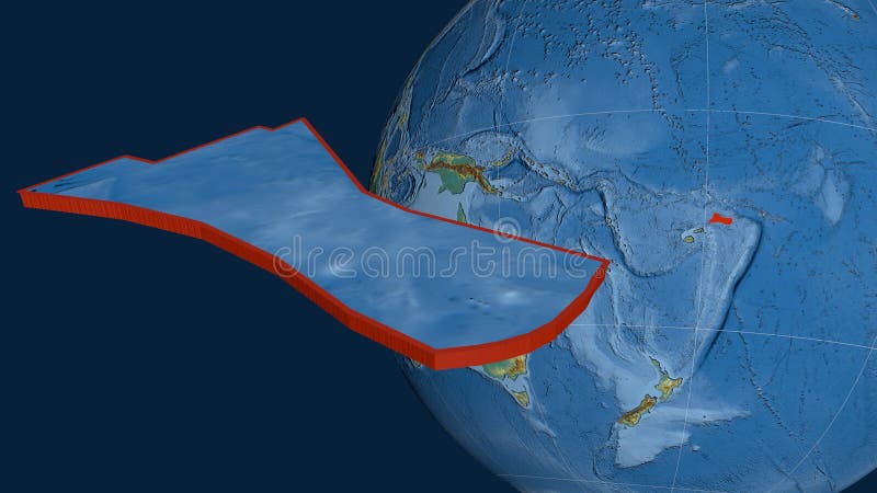 Futuna Plate Presented - Relief Stock Illustration - Illustration of ...