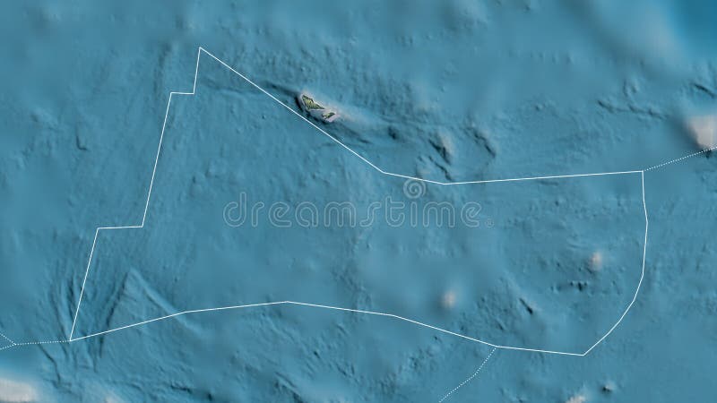 Futuna Tectonic Plate. Physical Map Stock Illustration - Illustration ...