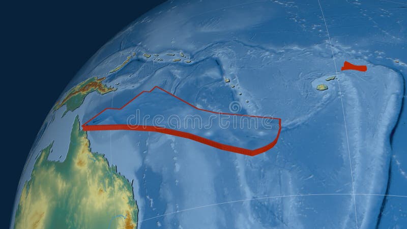 Futuna Tectonic Plate. Relief Stock Video - Video of atlas, nasa: 247388771