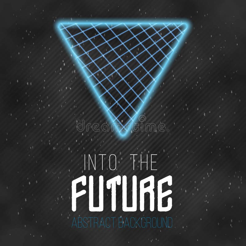 Into the Future Abstract 1980s Style Background. Stock Vector ...