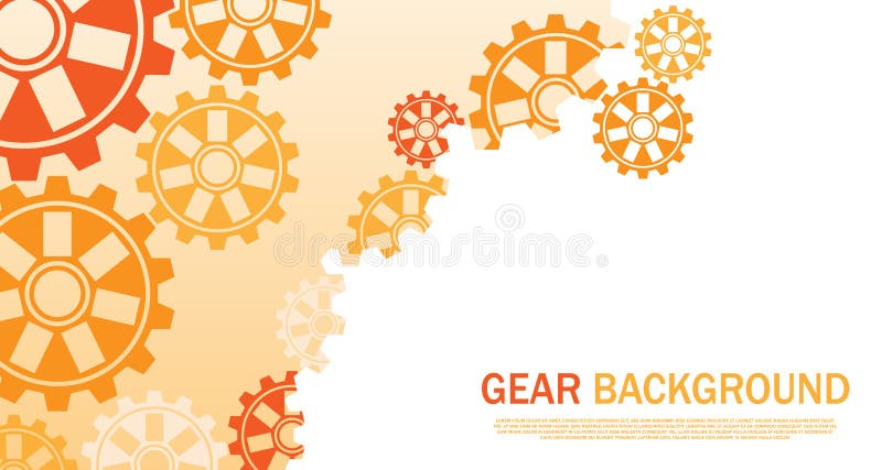 Future Abstract Technology Gear Background with Geometric Colorful Gear ...