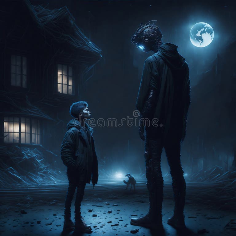 Future Robot Human Night Stock Illustrations – 1,402 Future Robot Human ...