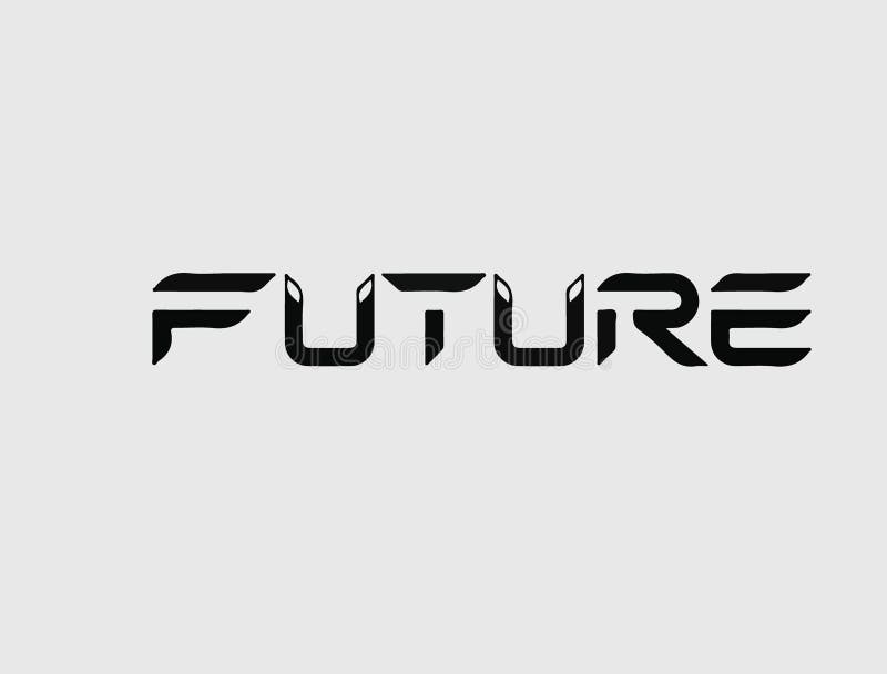 Future Alphabet, Thin Line Letters, Minimal Style Font. on Gray ...