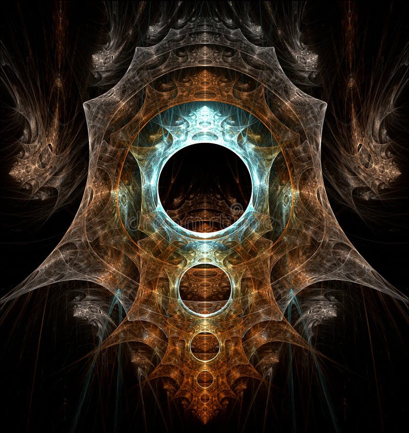 Futuristic Artifact Sending Out Bright Light Stock Illustration ...