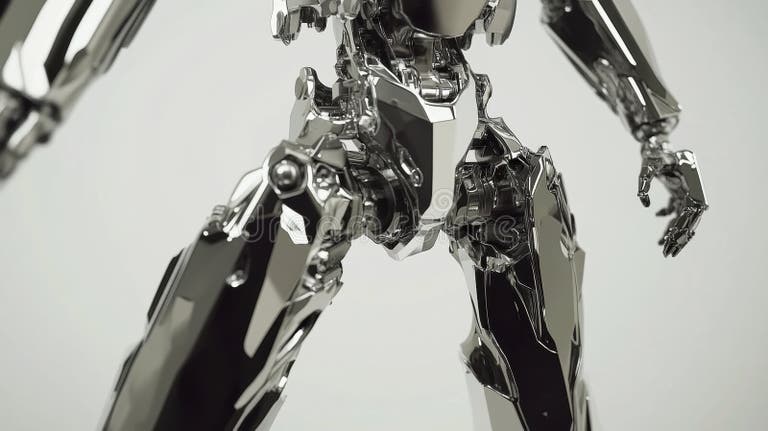Future Artificial Intelligence Robot and Cyborg. Artificial ...