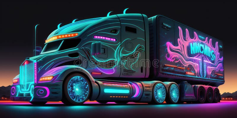Autonomous Cargo Ship Docking at Futuristic Spaceport, with Colorful ... Autonomous Cargo Ship Docking at Futuristic Spaceport, with Colorful ...