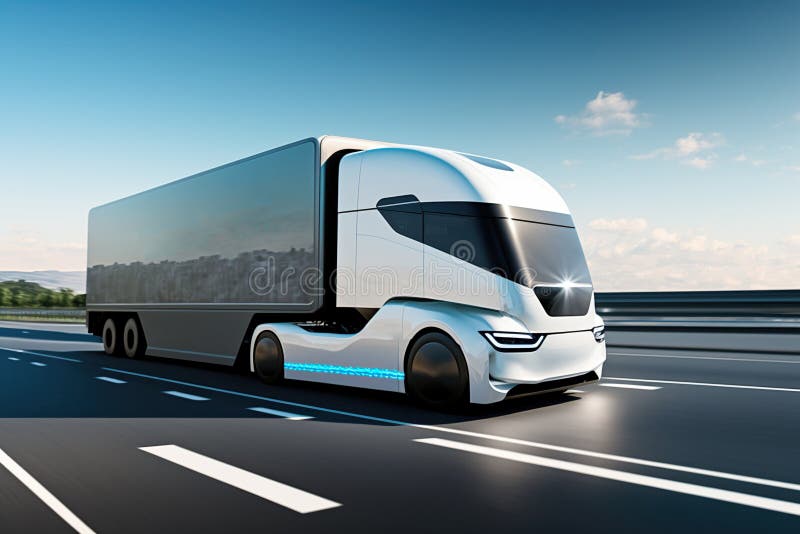 Autonomus Cargo Transportation Created with Generative AI Technology ...