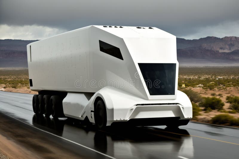 Autonomus Cargo Transportation Created with Generative AI Technology ...