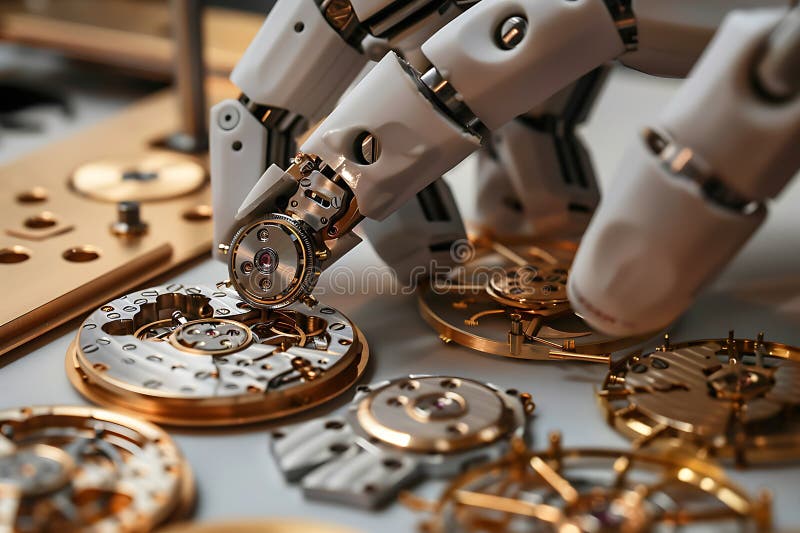 Future Based Robotic Engineering Works Stock Illustration ...