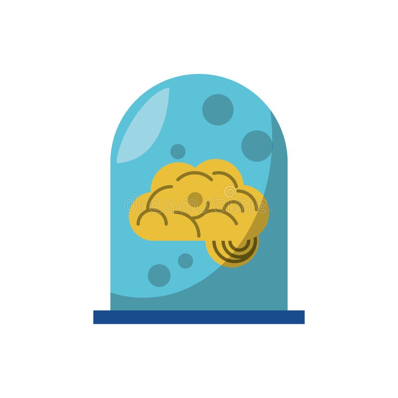 Future Brain Icon Flat Design Stock Vector - Illustration of vector ...