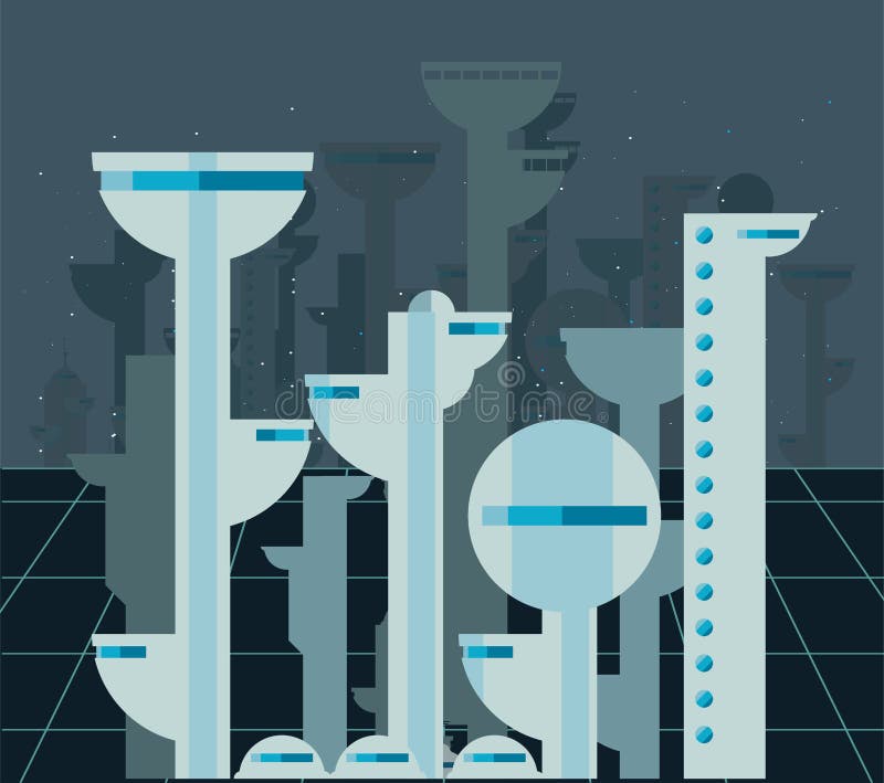 Future Building Architecture Stock Illustration - Illustration of ...