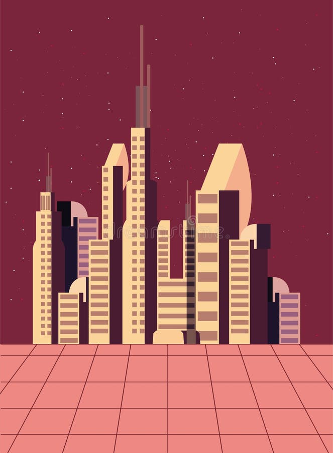 Future Building Architecture Stock Illustration - Illustration of urban ...
