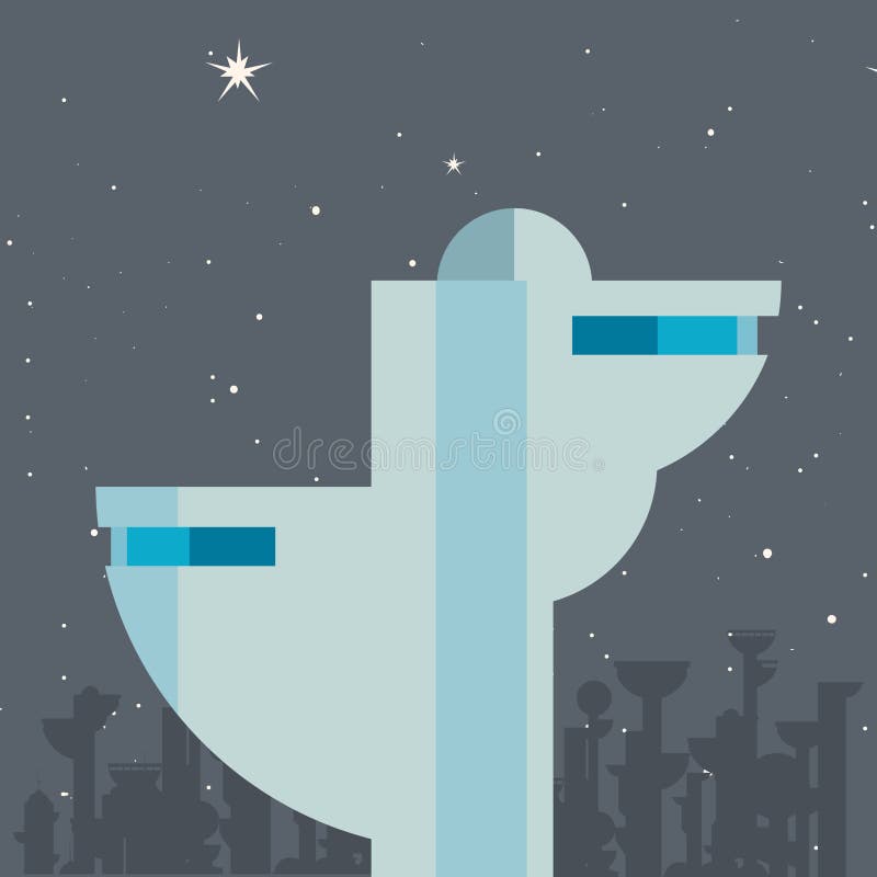 Future Building Architecture Stock Illustration - Illustration of ...