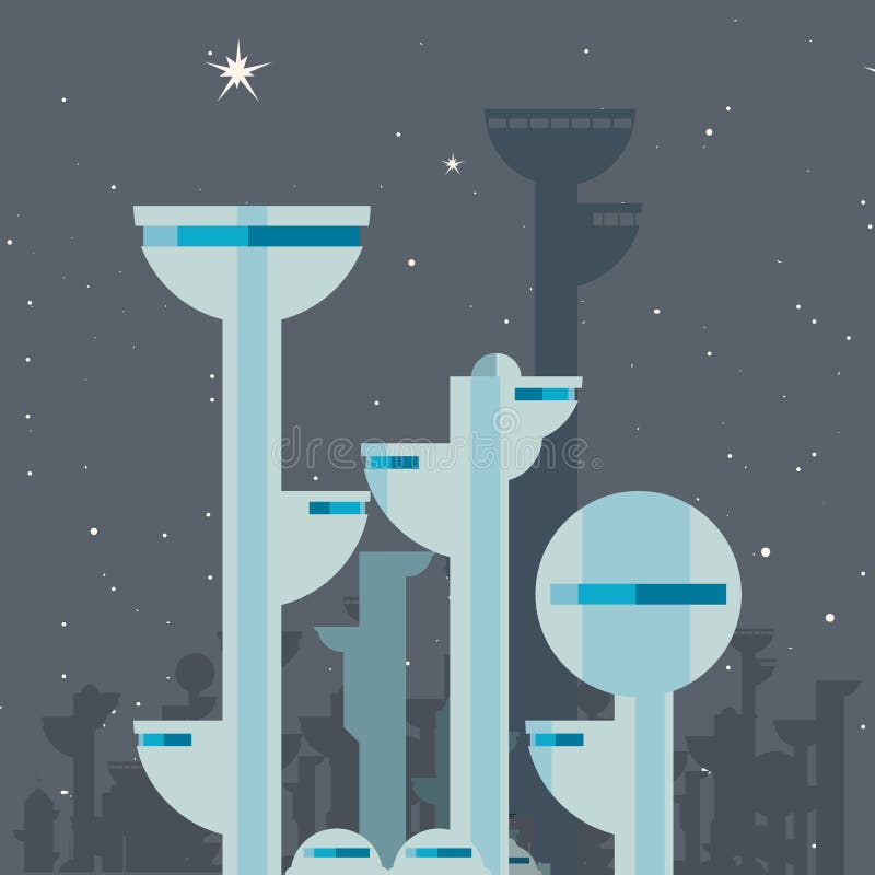 Future Building Architecture Stock Illustration - Illustration of ...