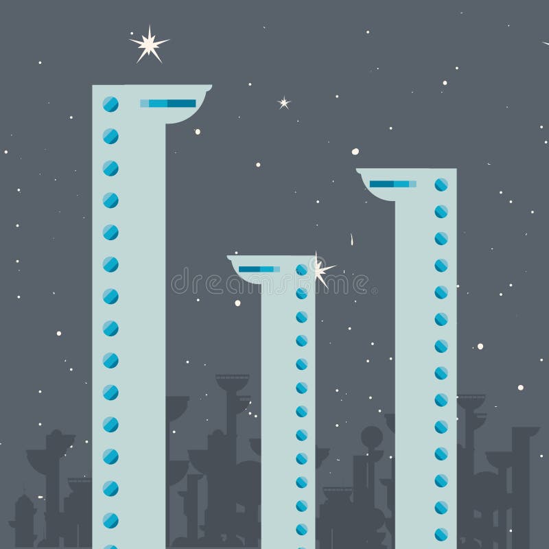 Future Building Architecture Stock Illustration - Illustration of city ...