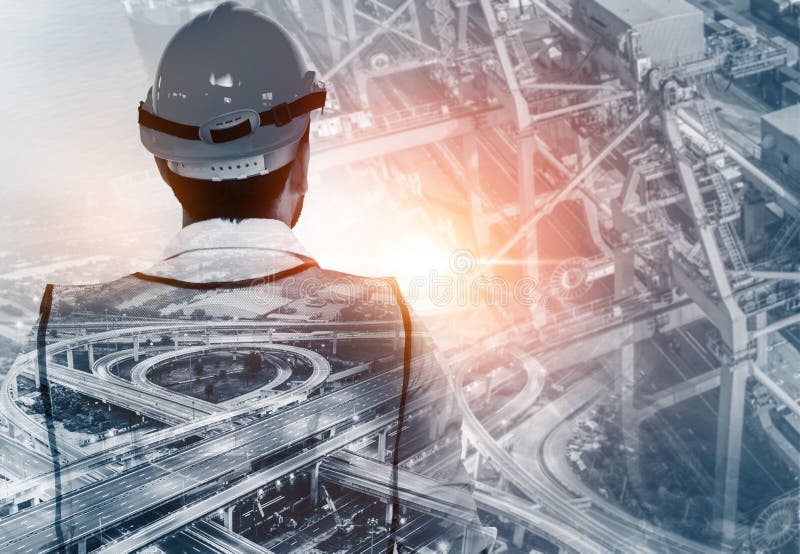 Future Building Construction Engineering Project. Stock Photo - Image ...