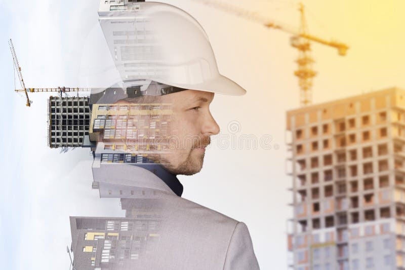 Building Construction Engineering Project Devotion with Double Exposure ... Building Construction Engineering Project Devotion with Double Exposure ...