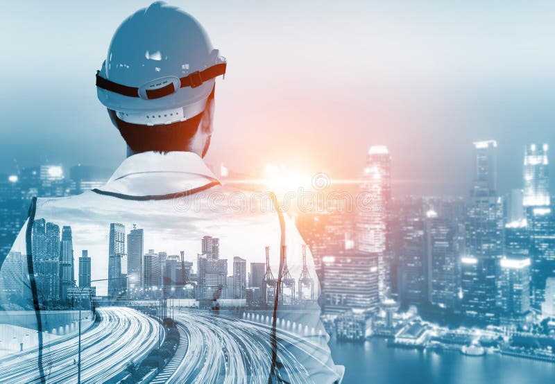 Future Building Construction Engineering Project Stock Image - Image of ...