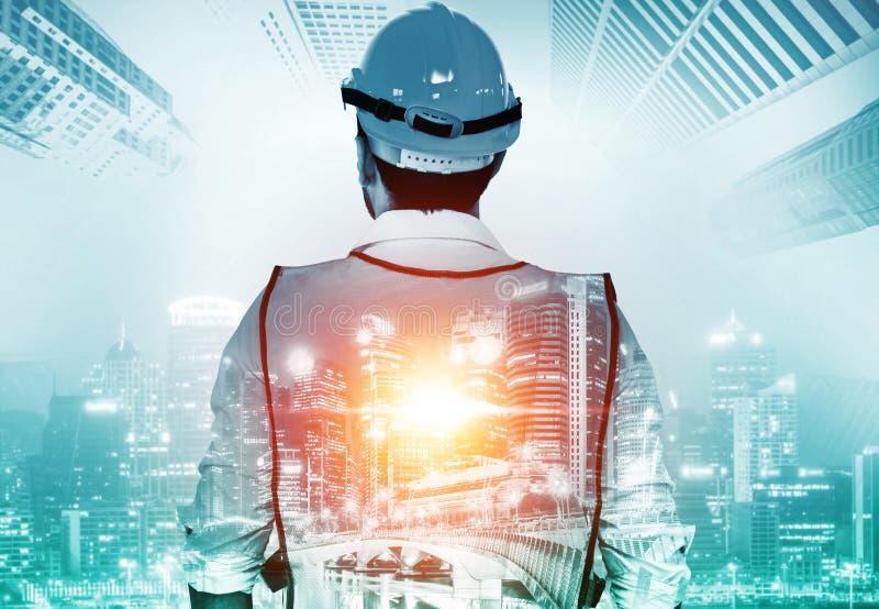 Future Building Construction Engineering Project Stock Photo - Image of ...