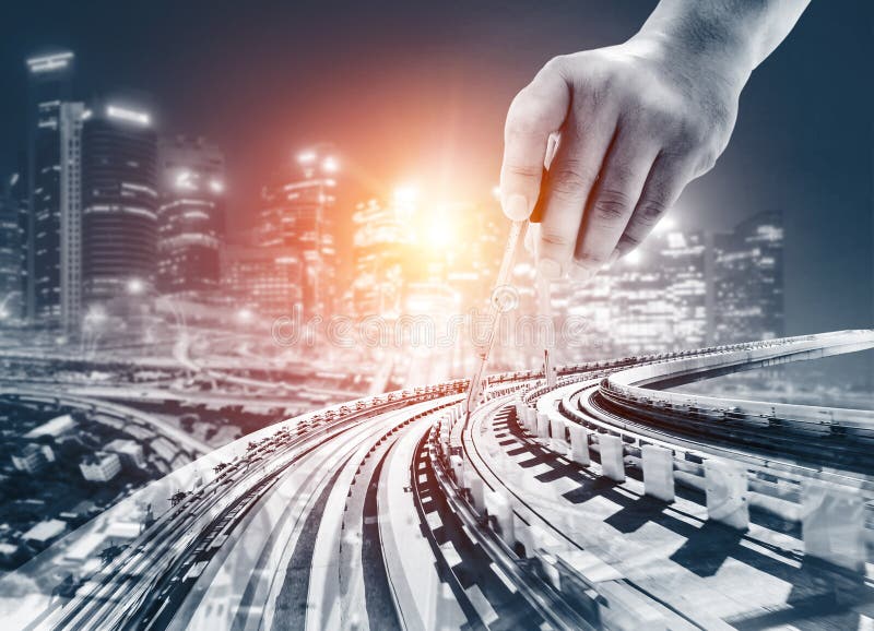 Future Building Construction Engineering Project Stock Photo - Image of ...