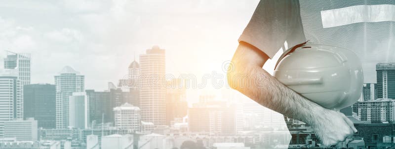 Future Building Construction Engineering Project Stock Image - Image of ...