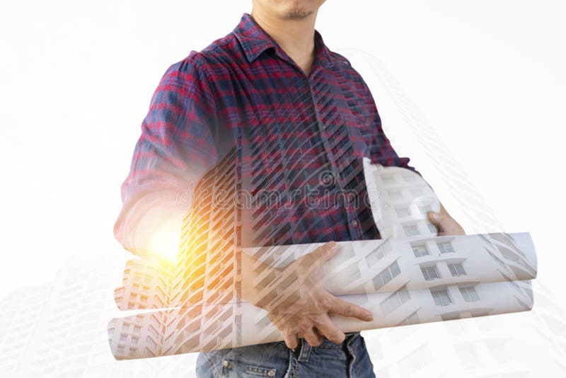 Future Building Construction Engineering Project Concept with Double ...