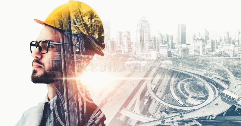 Future Building Construction Engineering Project. Stock Photo - Image ...