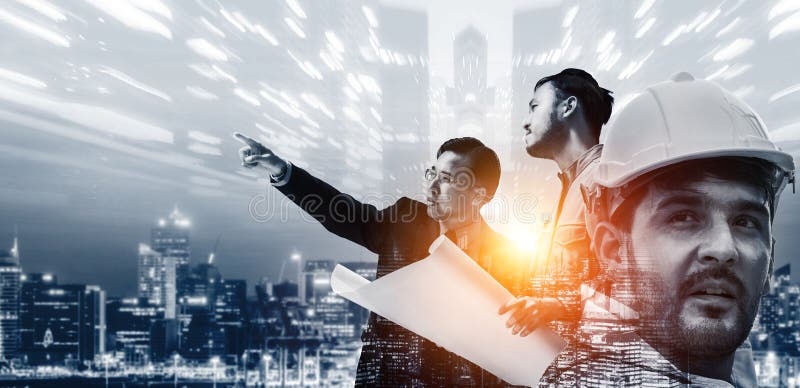 Future Building Construction Engineering Project. Stock Photo - Image ...