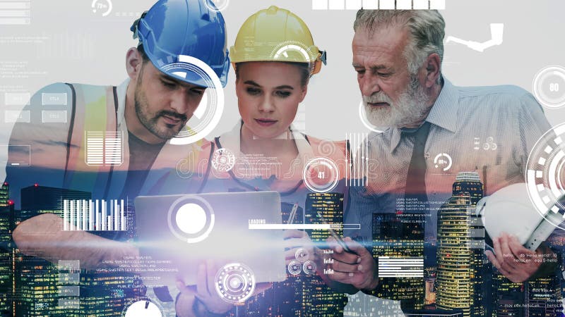 Future Building Construction and Inventive Engineering Project Stock Video - Video of people ...