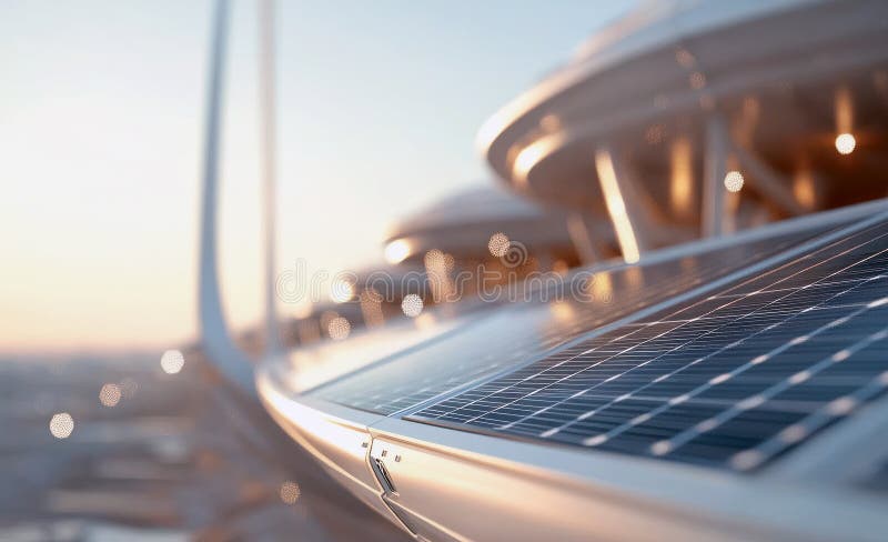 Future Building Design Concept of Solar Cell Panel System Installed on ...