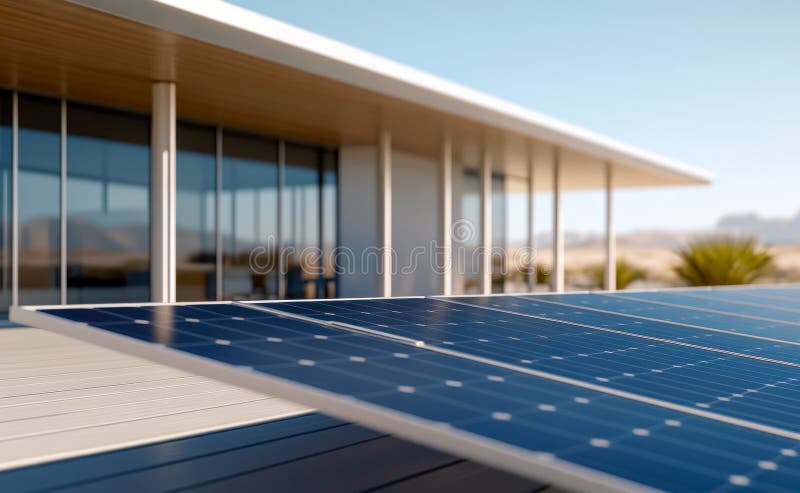 Future Building Design Concept of Solar Cell Panel System Installed on ...