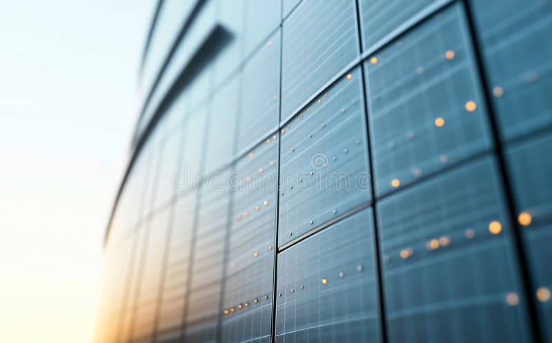 Future Building Design Concept of Solar Cell Panel System Installed on ...