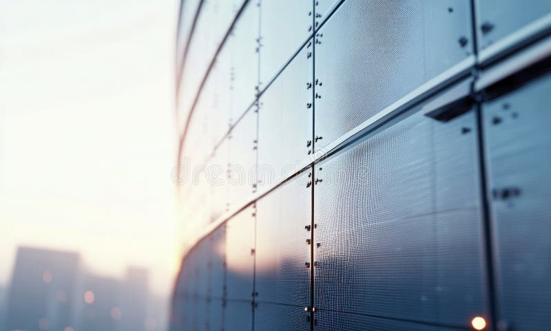 Future Building Design Concept of Solar Cell Panel System Installed on ...