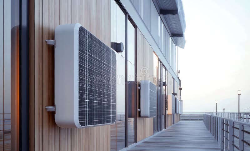 Future Building Design Concept of Solar Cell Panel System Installed on ...