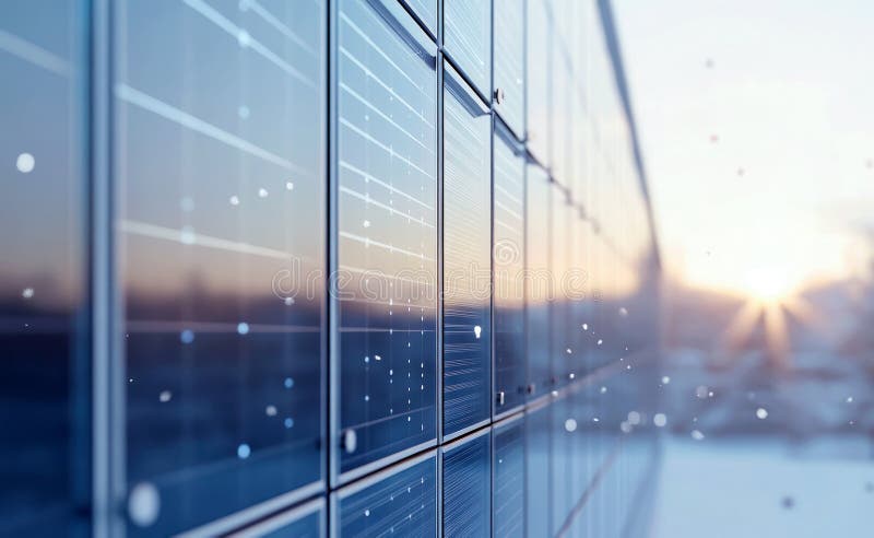 Future Building Design Concept of Solar Cell Panel System Installed on ...