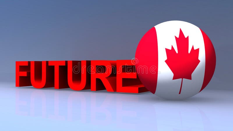 Future and Usa Flag on Blue Stock Illustration - Illustration of flag ...