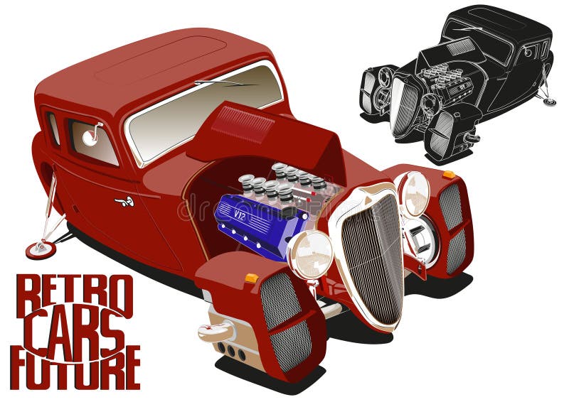 Future car 7 stock vector. Illustration of flight, electric - 61635484