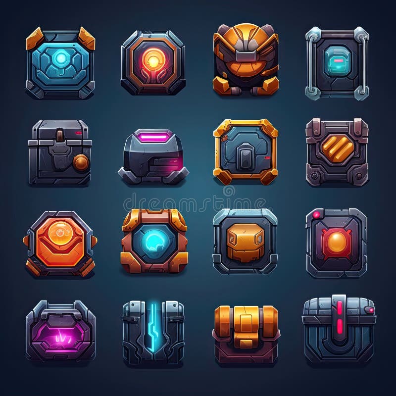 Future Chest Futuristic Game Ai Generated Stock Image - Image of reward, asscifi: 290917267