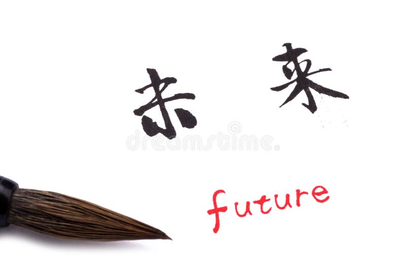 Future in Chinese stock image. Image of culture, future - 42664183