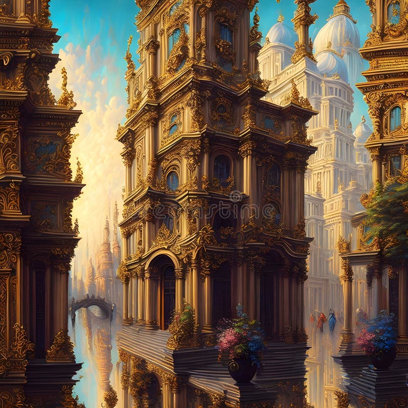 Future Cities, Generative AI Illustration Stock Illustration ...