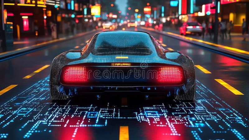 Future City Driving, Smart Car Tech Stock Photo - Image of ethical ...