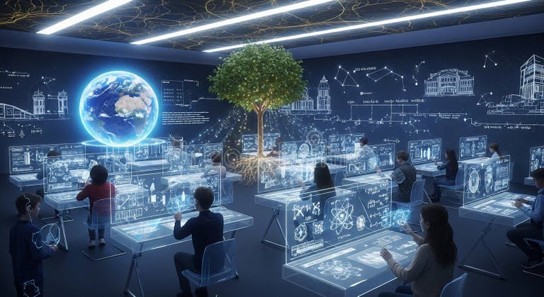 Future Classroom: Students Collaborate on Holographic Interfaces in a Sustainable Tech-Driven ...