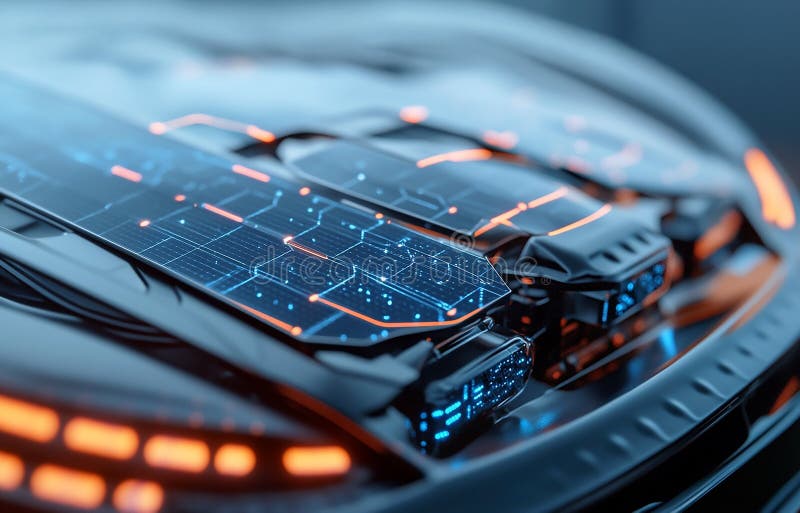 Future Clean Energy Concept, Self Charging Car with New Design Solar ...