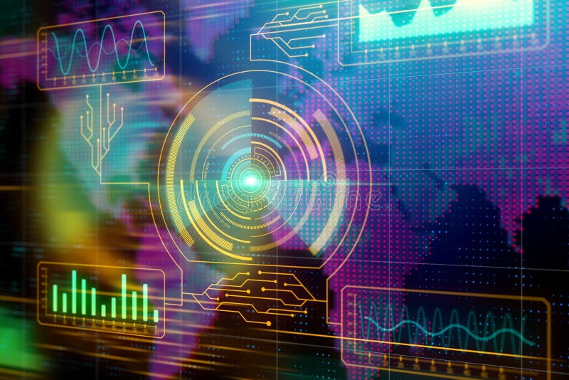 Future and Communication Concept Stock Illustration - Illustration of ...