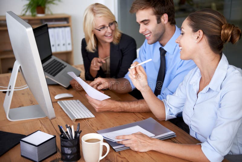 They are the Future of this Company. Three Young Professionals Working ...