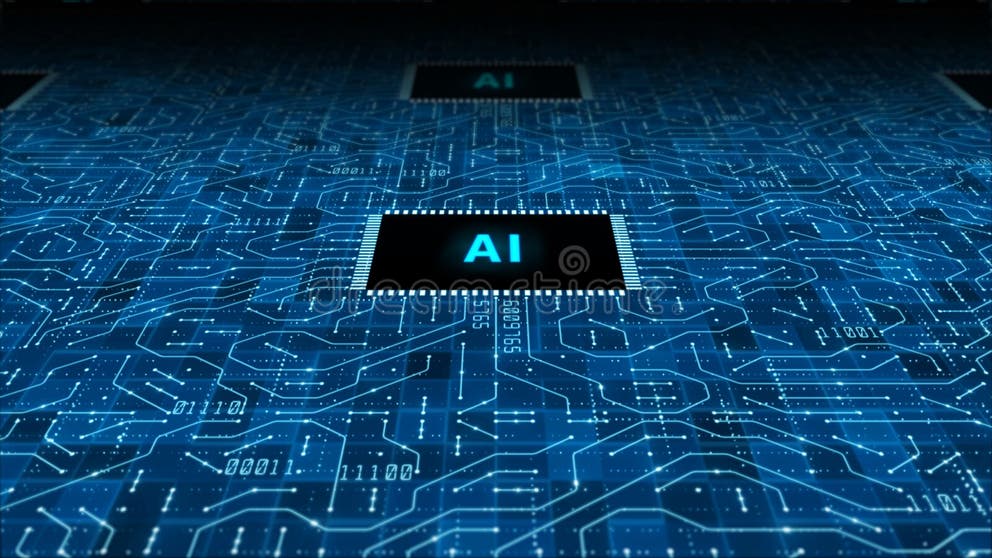 Ai Artificial Intelligence Technology Cpu Central Processor Stock ...